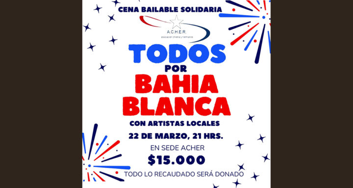 ACHER organiza cena bailable para ayudar a El Bolsón y Bahía Blanca ...